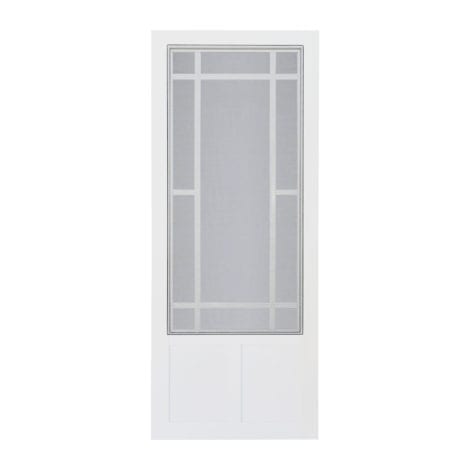 Prarieview Solid Vinyl Screen Door - Screen Tight