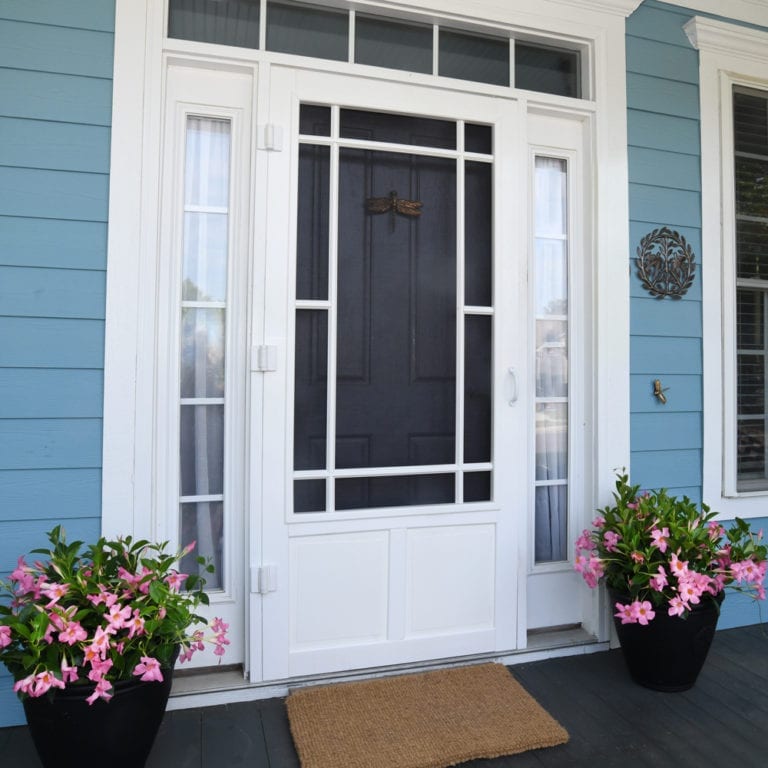 Prarieview Solid Vinyl Screen Door - Screen Tight