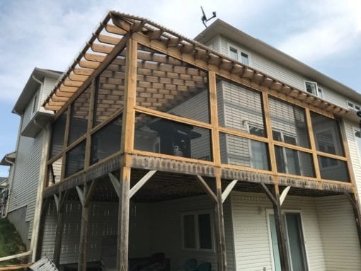 MeshGuard Infill Screen Porch System for Guardrail Code Requirements